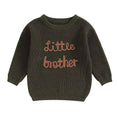 Baby Boy Little Brother Knitted Sweater – The Trendy Toddlers