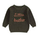 Baby Boy Little Brother Knitted Sweater – The Trendy Toddlers