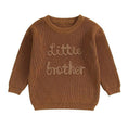 Baby Boy Little Brother Knitted Sweater – The Trendy Toddlers