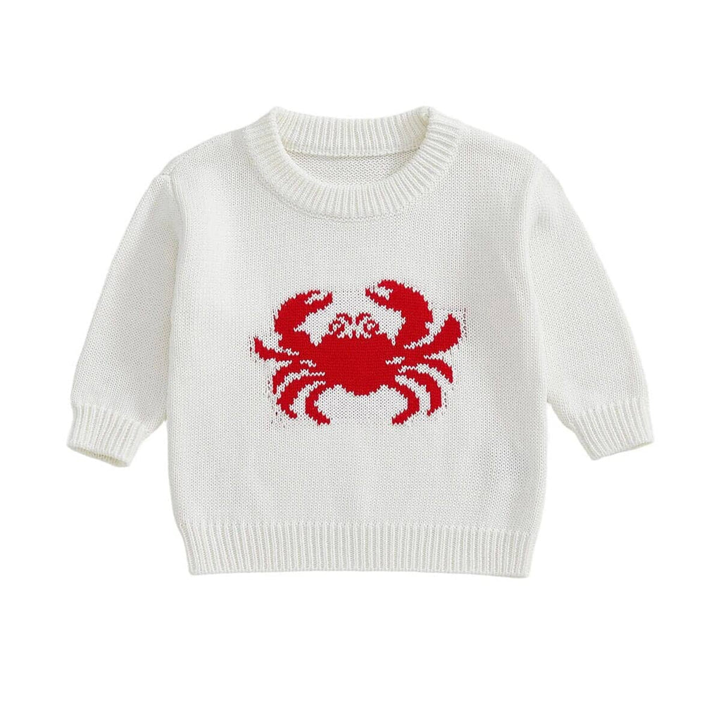 Unisex Long Sleeve Crab Knit Sweater – The Trendy Toddlers