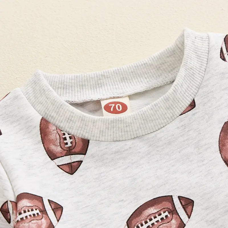 Long Sleeve Grey Football Toddler Set – The Trendy Toddlers